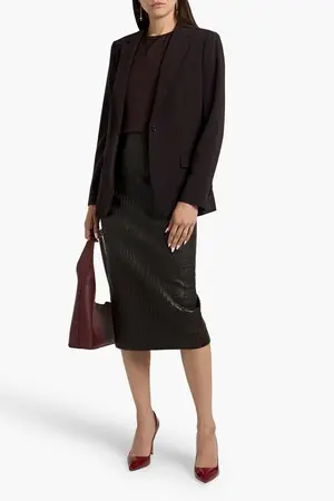 Theory Crepe Blazer - Brown