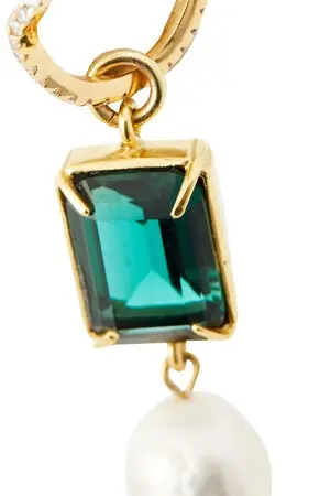 CORNELIA WEBB - Cornelia Webb Woman 24-karat Gold-plated Siamite Pearl And Quartz Earrings Gold Size --