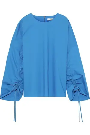 Tibi Cotton-poplin Top