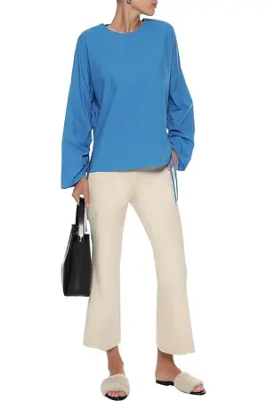 Tibi Cotton-poplin Top