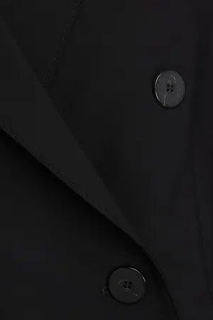 Theory Double-breasted Wool-blend Blazer - Black