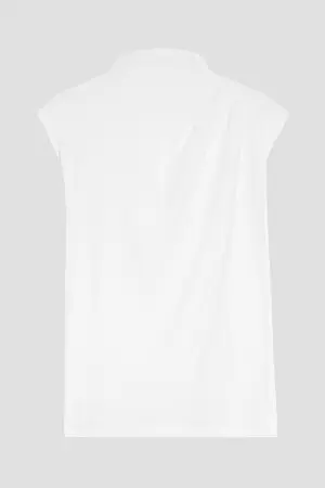 iris & ink - Fabienne Pleated Organic Cottonjersey Top