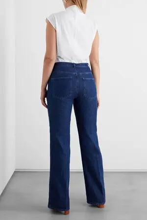 iris & ink - Fabienne Pleated Organic Cottonjersey Top