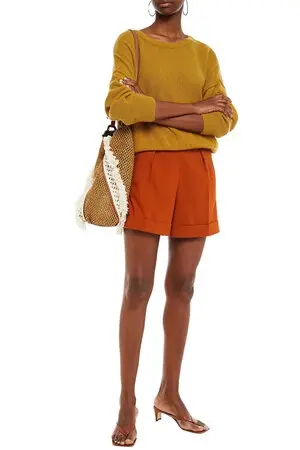 American Vintage Brushed Knitted Sweater - Mustard
