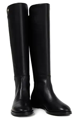 STUART WEITZMAN Keelan Microstretch And Leather Knee Boots