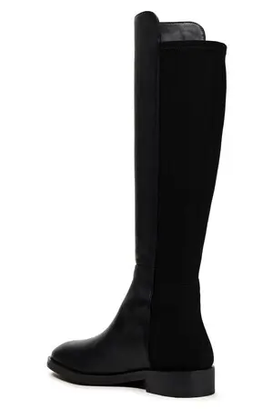 STUART WEITZMAN Keelan Microstretch And Leather Knee Boots