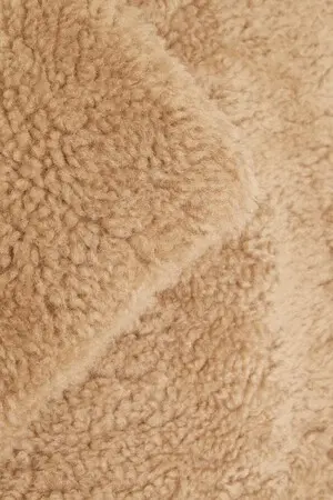 iris & ink - Iris & Ink Woman Elgantine Shearling Coat Camel Size 14