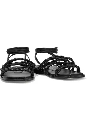 STUART WEITZMAN Calypso Braided Leather Sandals