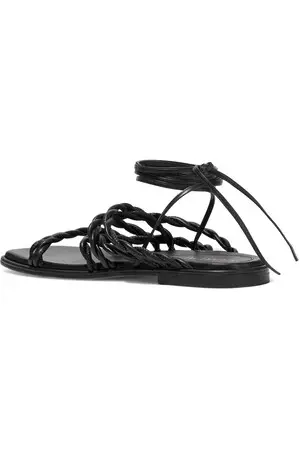 STUART WEITZMAN Calypso Braided Leather Sandals
