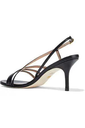 STUART WEITZMAN Melodie 75 Leather Slingback Sandals