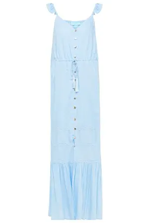 MELISSA ODABASH Melissa Odabash Alanna Ruffled Voile Maxi Dress