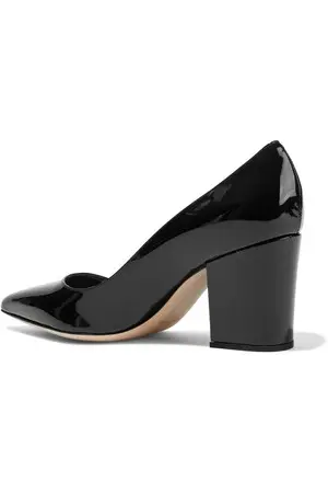 SERGIO ROSSI Patent Leather Pumps Black