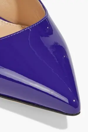 SERGIO ROSSI Patent Leather Pumps - Purple