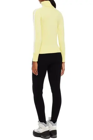 Cordova Merino Wool Jacquard Trim Turtleneck Sweater