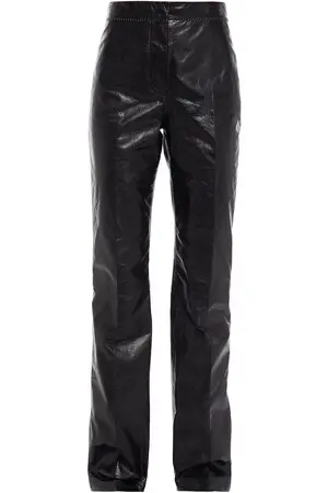 Acne Studios Textured Leather Straight-leg Pants