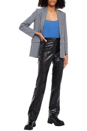 Acne Studios Textured Leather Straight-leg Pants