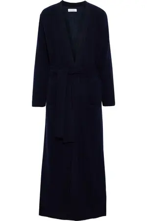 Naadam Ribbed-knit And Cotton Cashmere Blend Cardigan - Navy