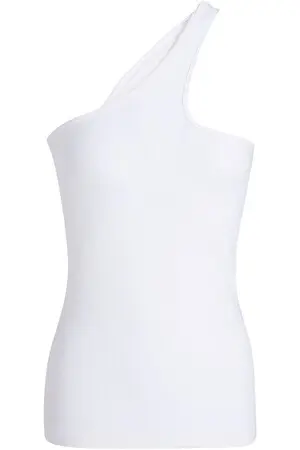 Helmut Lang One-shoulder Cutout Top - White