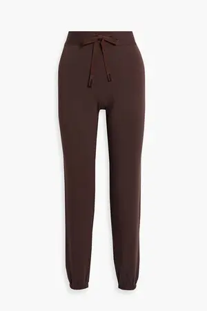 Stateside Stretch Micro Modal And Cottonblend Jersey Track Pants - Dark Brown