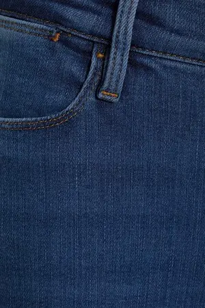 FRAME Le High Skinny High-rise Jeans - Mid Denim