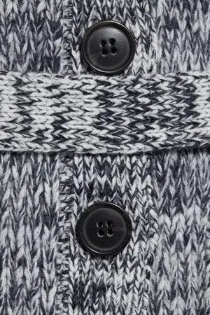 FRAME Belted Marled Woolblend Cardigan