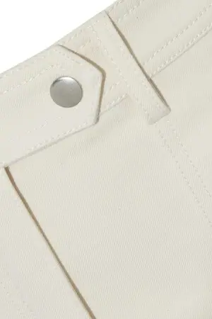 iris & ink - Iris & Ink - Avice Cotton-twill Tapered Pants - White - UK 8