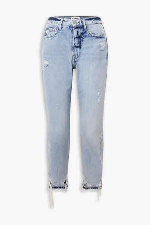 Women's Distressed Light Wash Jeans