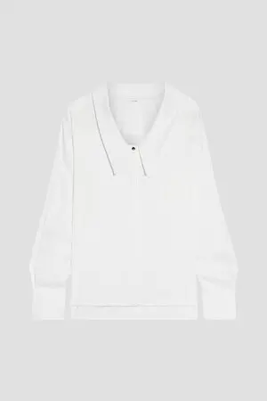 iris & ink - Iris & Ink - Capucine Satin Shirt - White - UK 8