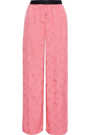 Maje Satinjacquard Wideleg Pants - Bubblegum