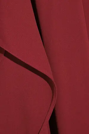 Valentino Garavani Silk-blend Crepe Kaftan Burgundy
