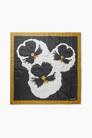Valentino Garavani Quilted Silk-twill Scarf