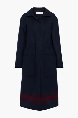 Victoria Beckham Splitback Wool-jacquard Coat