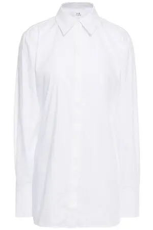 Victoria Beckham Split Back Cotton Poplin Shirt
