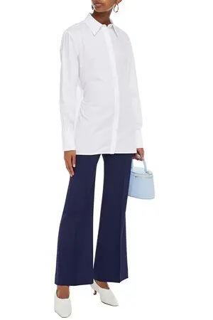 Victoria Beckham Split Back Cotton Poplin Shirt