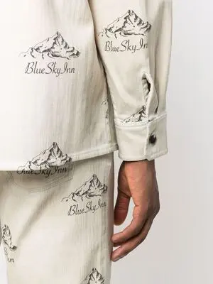 BLUE SKY INN Logo Mountain-print Jacket