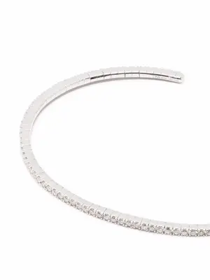 WE BY WHITEBIRD 18kt White Gold Diamond Paulette Bangle