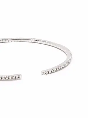 WE BY WHITEBIRD 18kt White Gold Diamond Paulette Bangle
