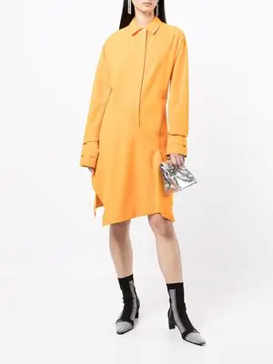 Off-White Panelled Shirt Dress