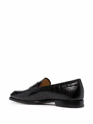SCAROSSO Stefano Crocodile-embossed Loafers
