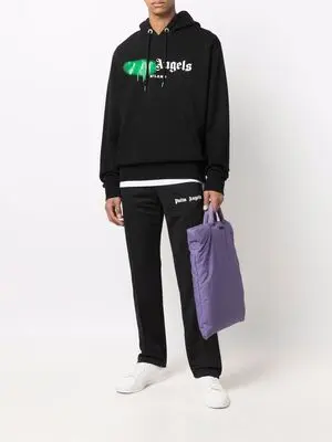 Palm Angels Milano Sprayed-logo Hoodie