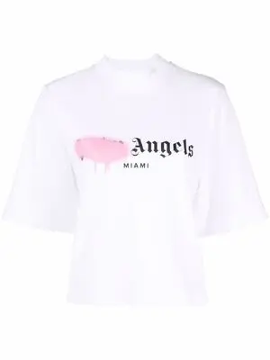 Palm Angels Miami Sprayed-logo T-shirt