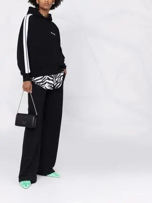 Palm Angels Side Stripe Cotton Hoodie