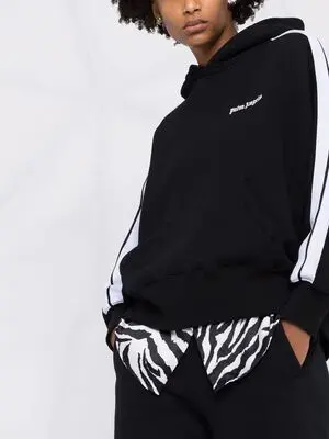 Palm Angels Side Stripe Cotton Hoodie