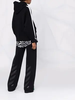 Palm Angels Side Stripe Cotton Hoodie
