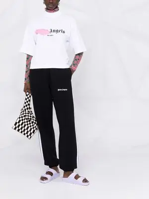 Palm Angels Logo-print Track Pants - Black