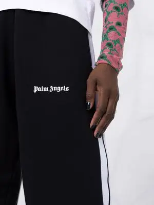 Palm Angels Logo-print Track Pants - Black