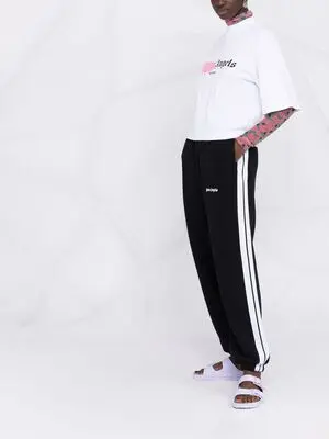 Palm Angels Logo-print Track Pants - Black