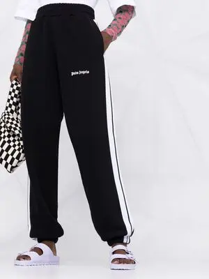 Palm Angels Logo-print Track Pants - Black