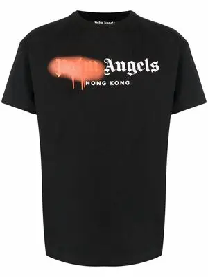 Palm Angels Hong Kong Sprayed-logo T-shirt
