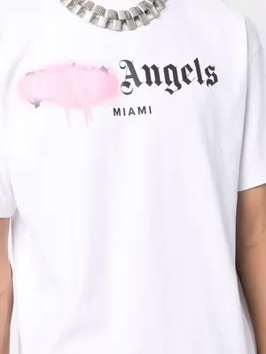 Palm Angels Miami Sprayed-logo T-shirt